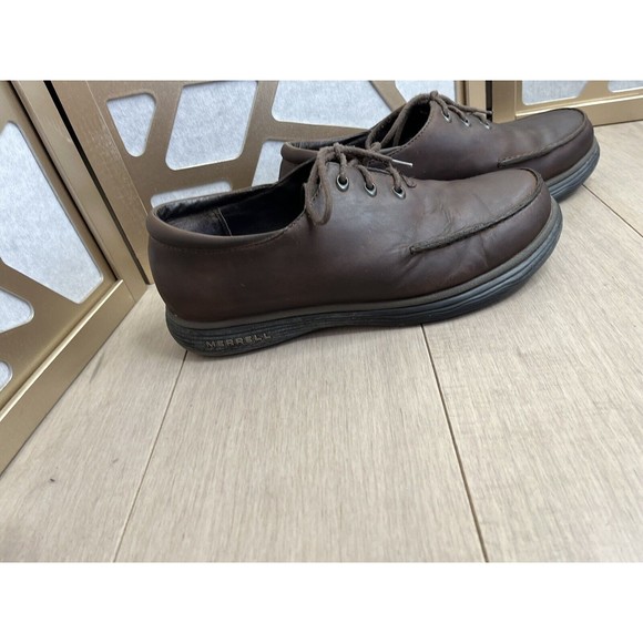 Merrell | Shoes | Merrell Topo Rim Men Casual Oxford Derby Brown ...
